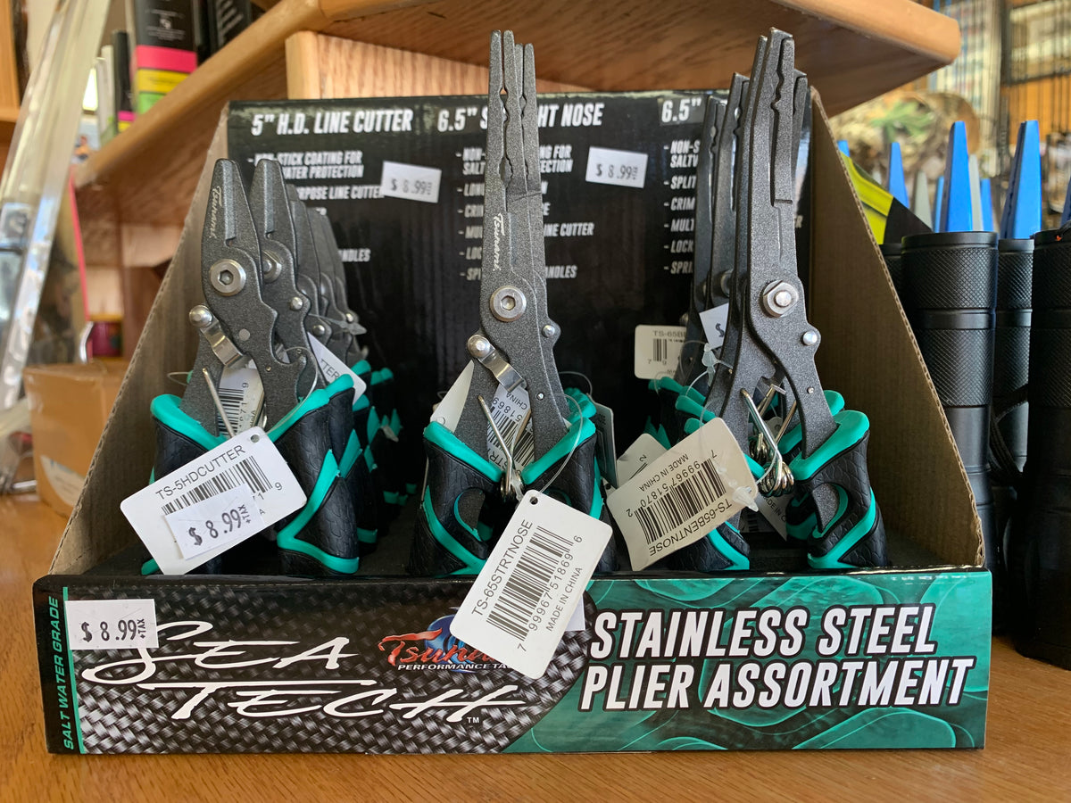Tsunami 6" Scale Tech Straight Nose Pliers – Art's Tackle & Fly